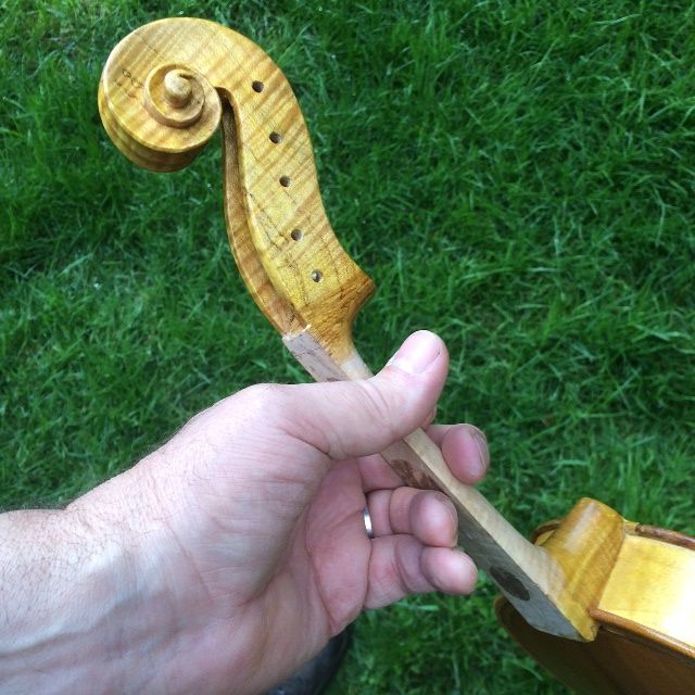 15" Five-string viola Varnish Process | Five String Fiddles